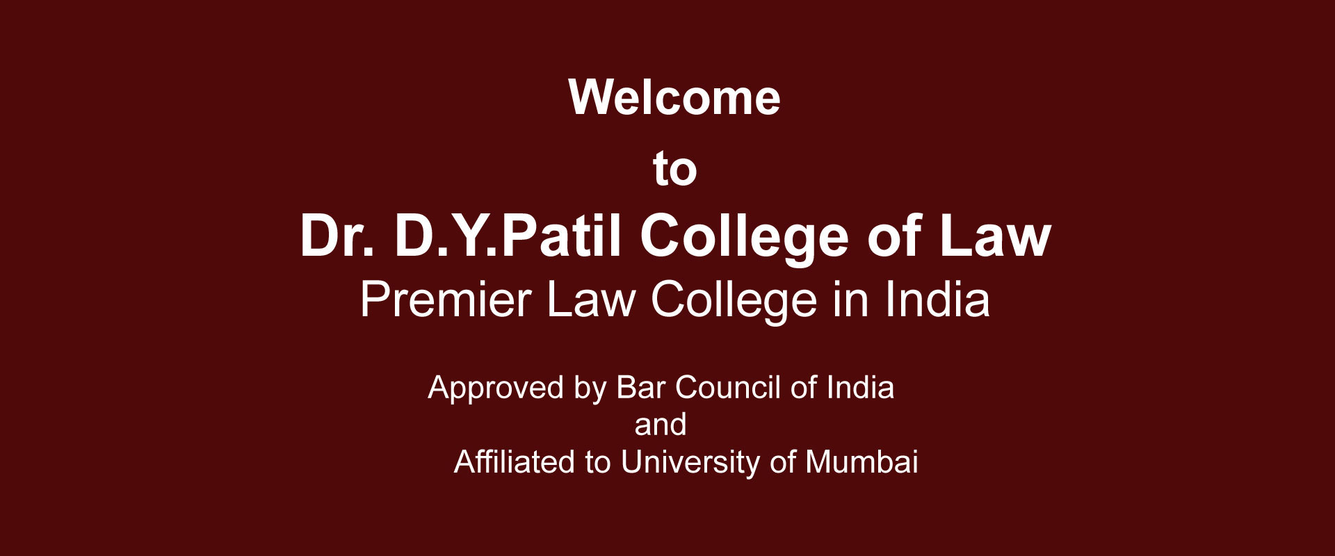 Dr. DY Patil College of Law | Navi Mumbai | Nerul